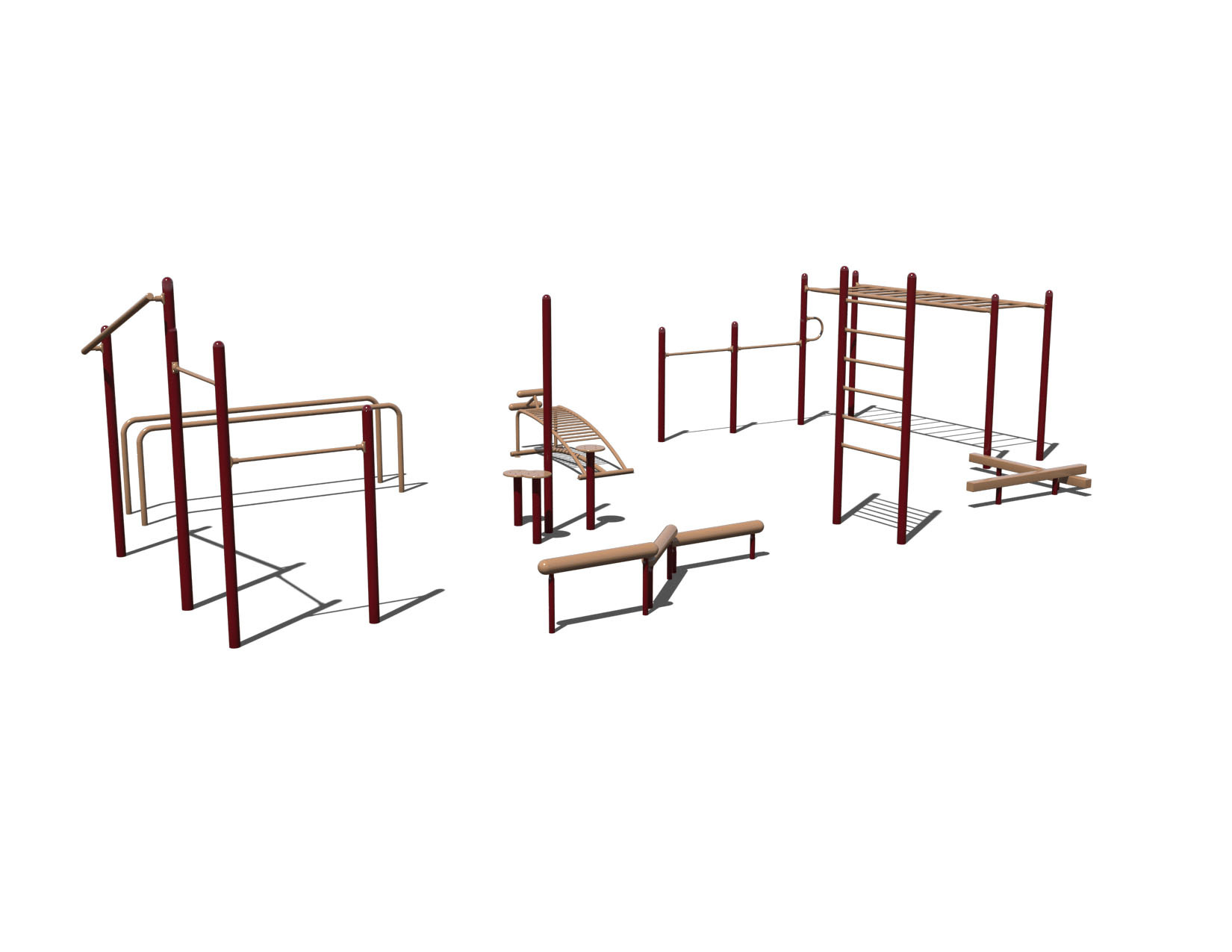 10 Station Fitness Course